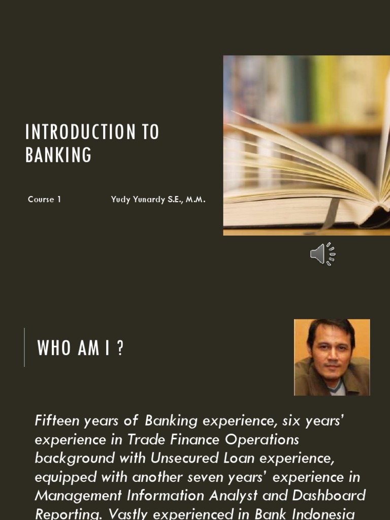 INTRODUCTION TO BANKING Course 1 | PDF | Banks | Money