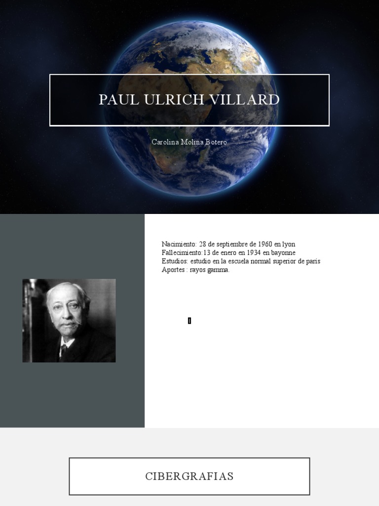 Paul Ulrich Villard | PDF