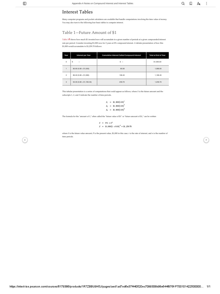 Interest Tables | PDF | Compound Interest | Interest