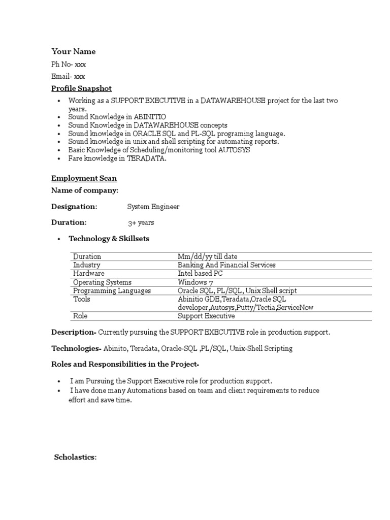 Your Name | PDF | System Software | Computer Engineering