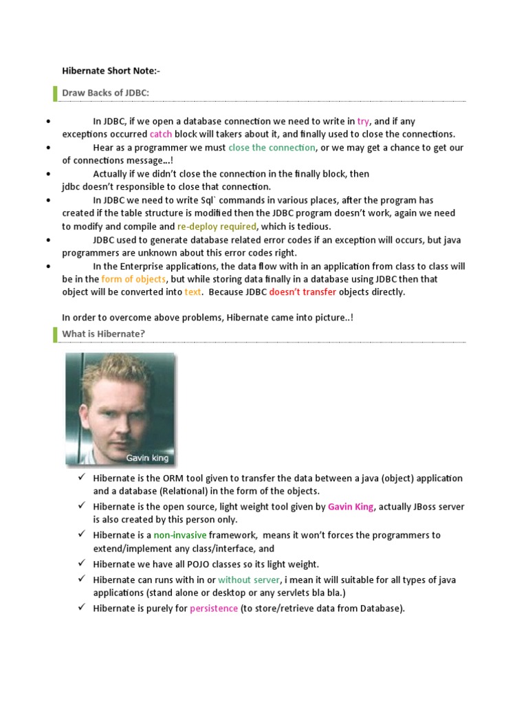 Hibernate Short Note | PDF | Class (Computer Programming) | Inheritance (Object Oriented ...