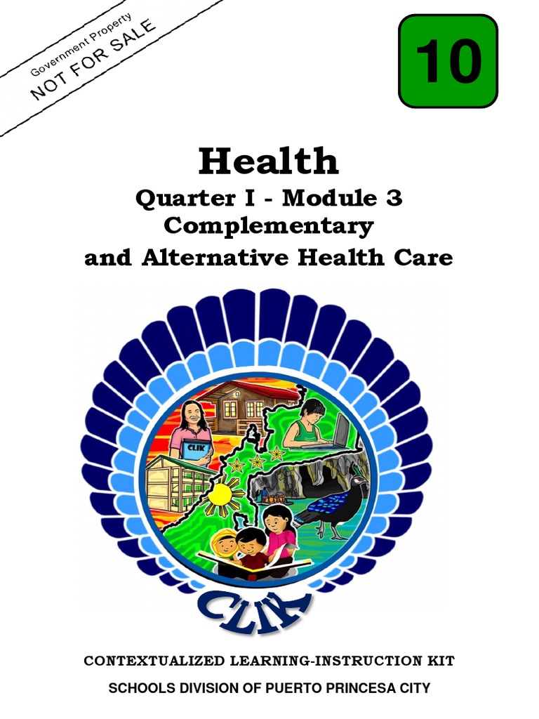 Health: Quarter I - Module 3 Complementary and Alternative Health Care ...