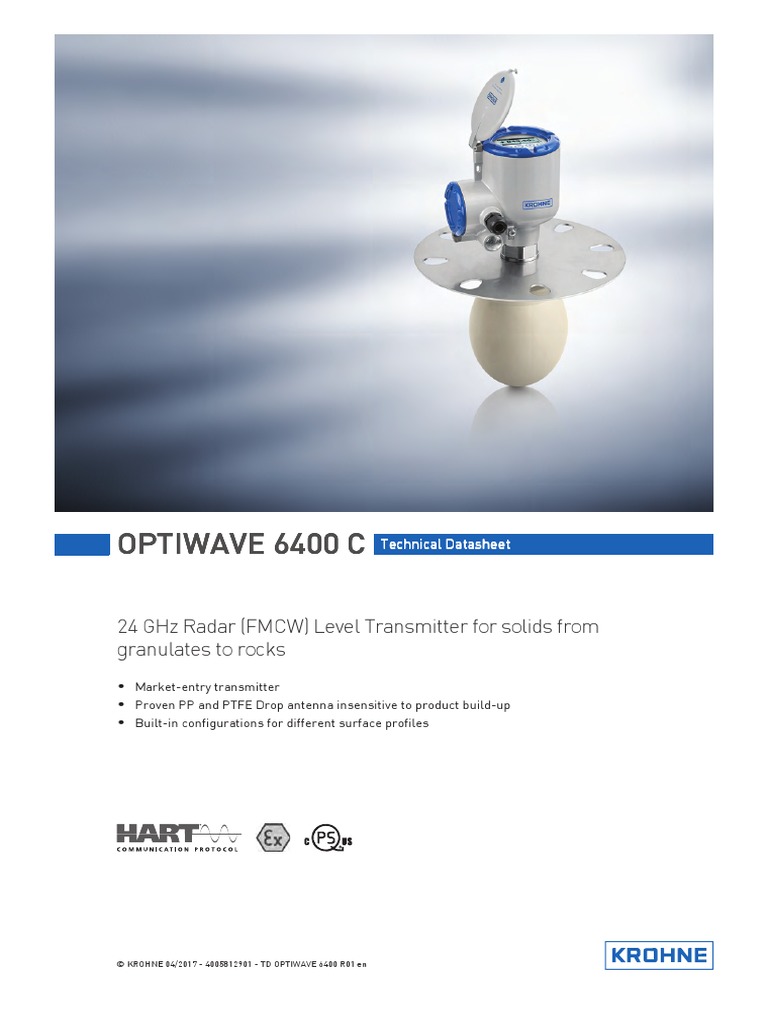 OPTIWAVE 6400 Datasheet | PDF | Radar | Electronics