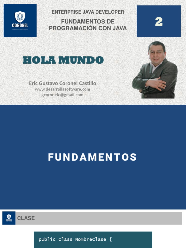 Fundamentos de Programación Con Java - HolaMundo | PDF