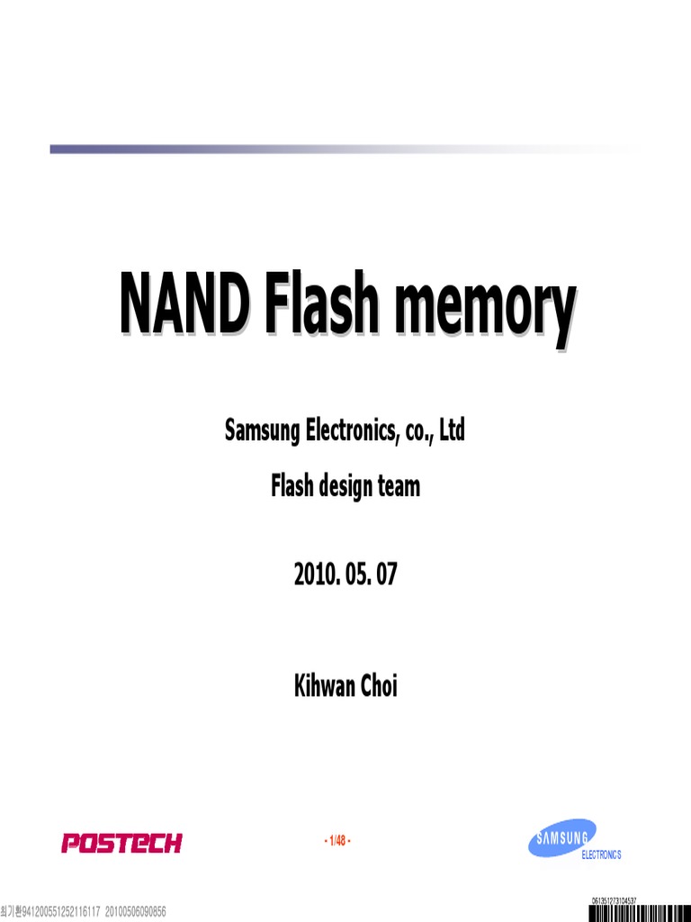 Nand Presentation 2010 PDF | PDF | Flash Memory | Computer Data Storage