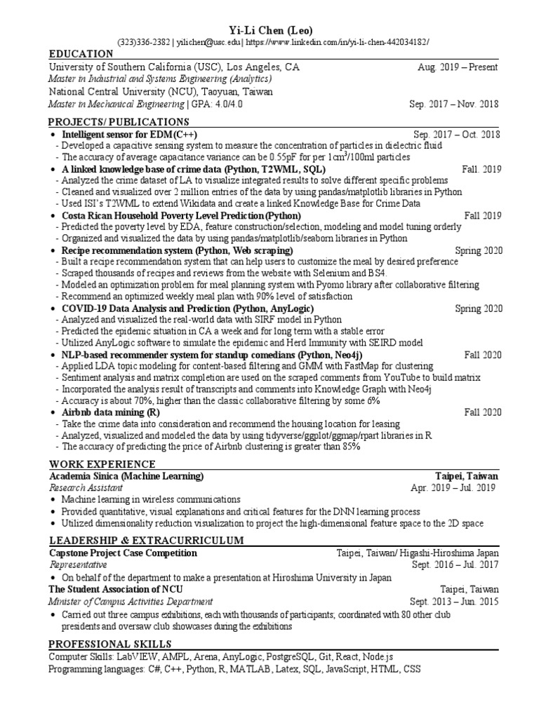 University of Southern California (USC), Los Angeles, CA - National ...