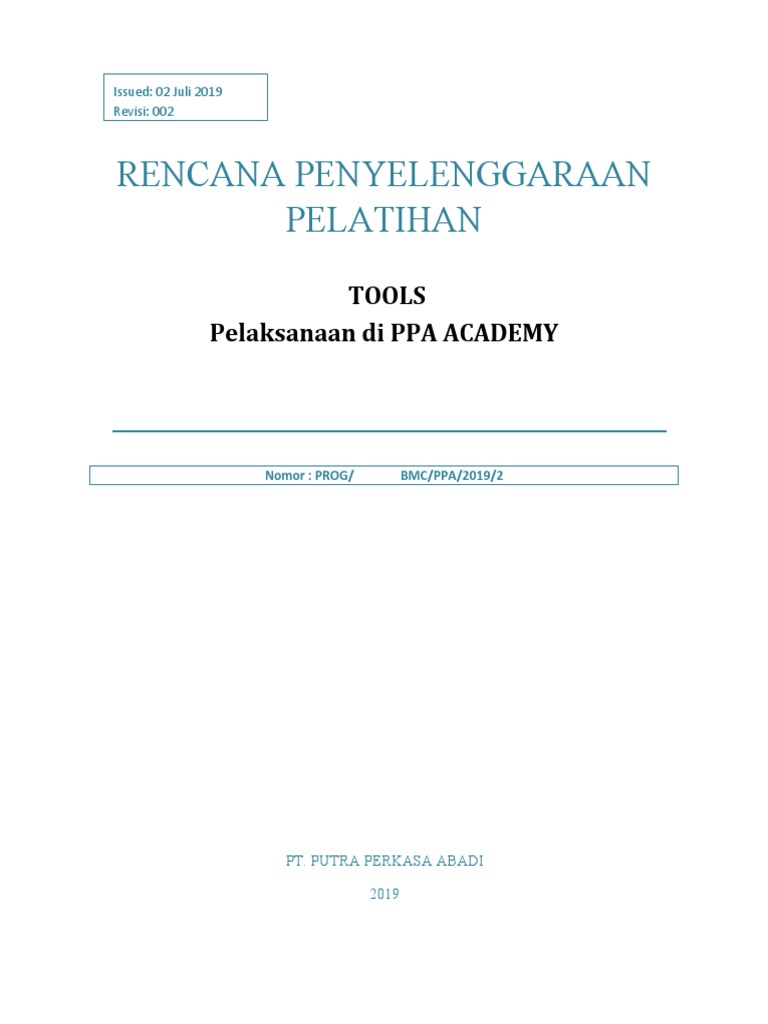 Training Program Common Tools | PDF