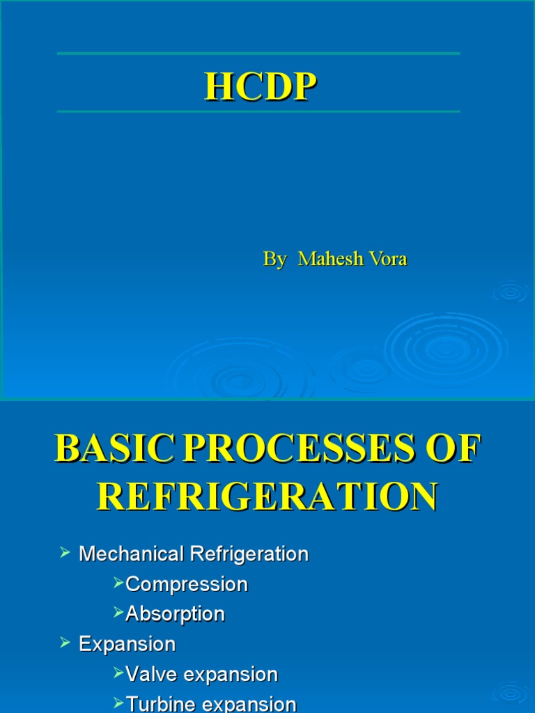 5 HCDP | PDF | Chemical Process Engineering | Home Appliance