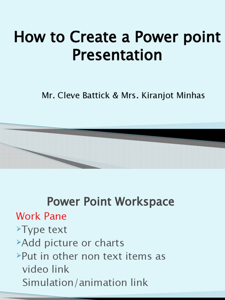 PowerPoint Presentation Creation Guide | PDF