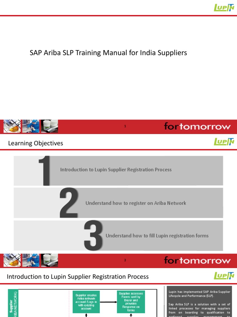 Lupin SLP Training Manual For India Suppliers v1 0 PDF | Download Free ...