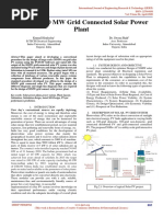 Solar PV Project Report | PDF | Photovoltaic System | Solar Energy