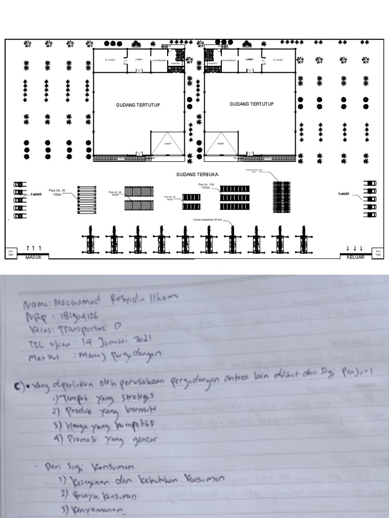 Contoh Denah Pergudangan | PDF