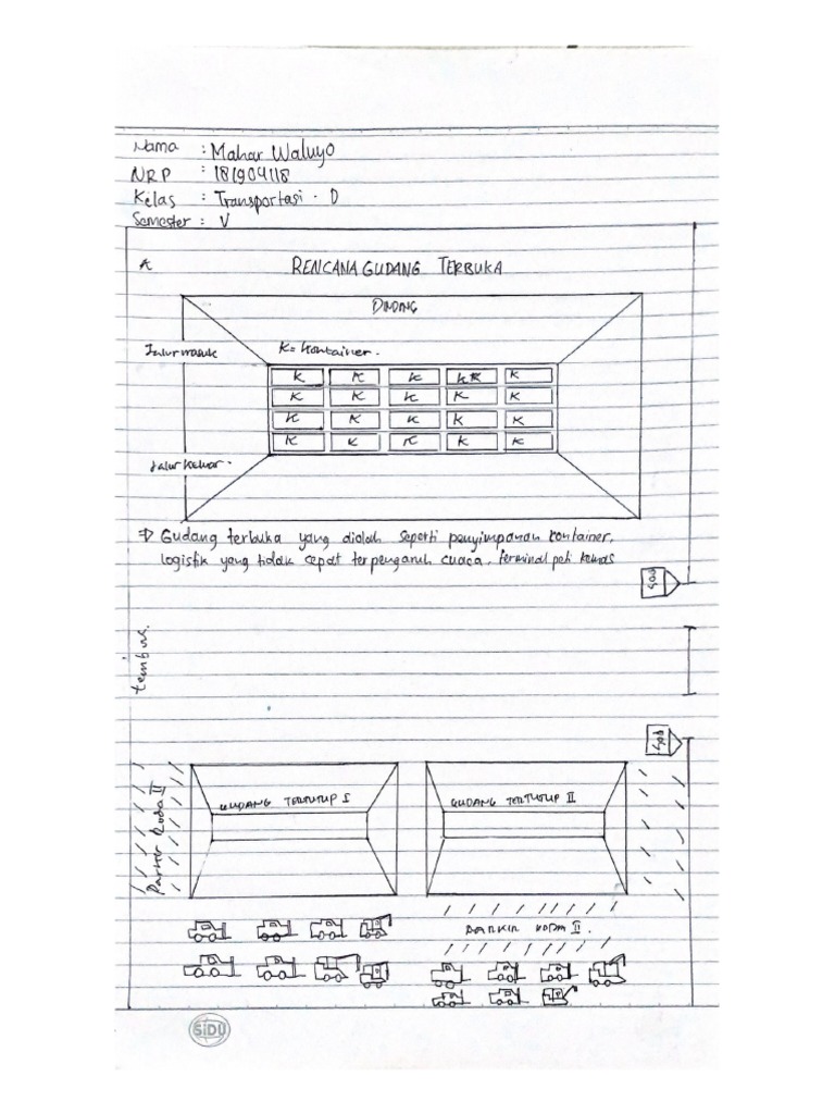 Contoh Denah Pergudangan | PDF