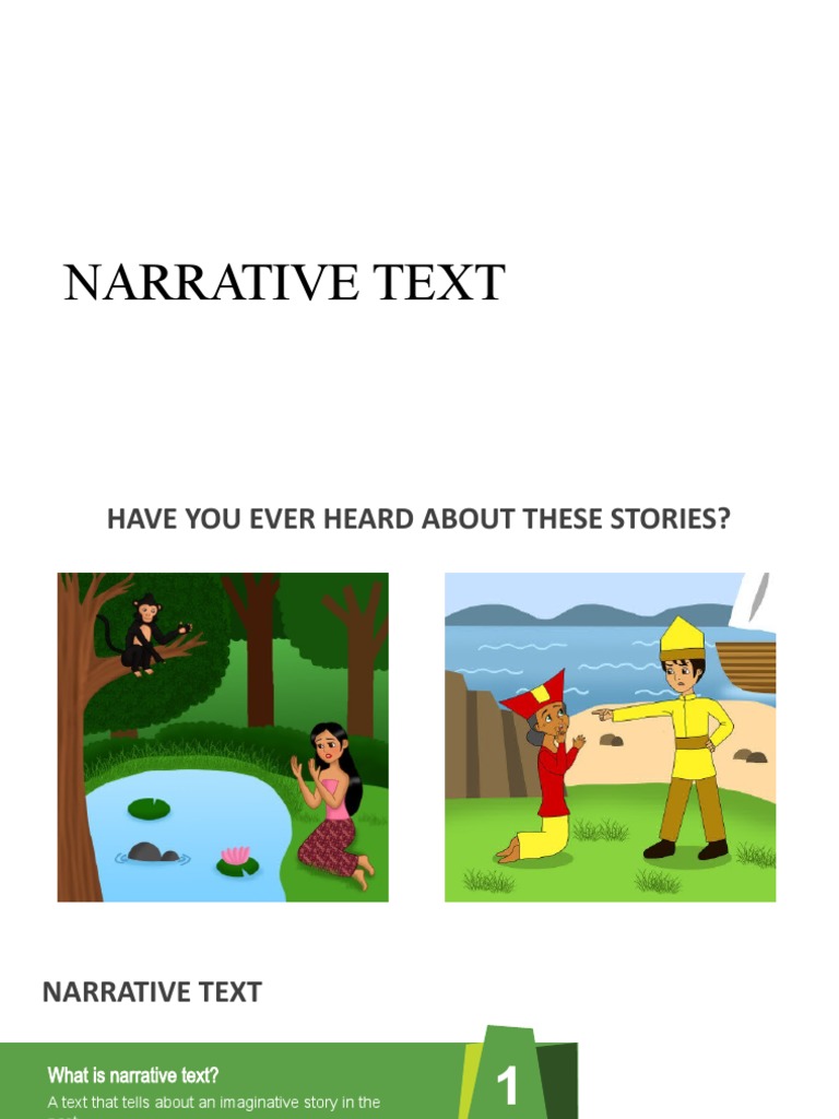 Narrative Text PowerPoint Presentation | PDF | Legends | Narrative