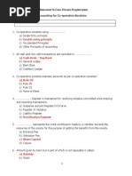Co-operative Bank Exam Model Paper | PDF | Cheque | Banks