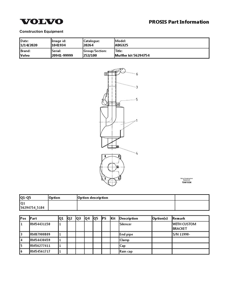 252 - 100 Muffler Kit 55294754 | PDF