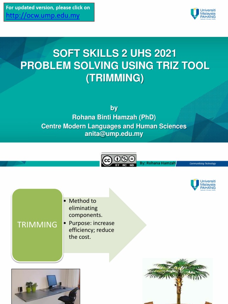 Soft Skills 2 Uhs 2021 Problem Solving Using Triz Tool (Trimming) | PDF | Toothbrush | System