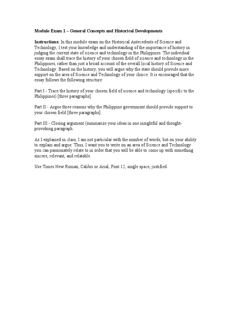 Module Exam 1 - General Concepts and Historical Developments | PDF