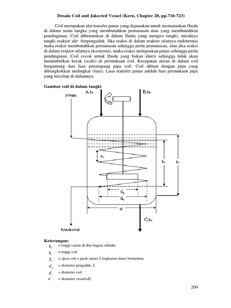 Desain Coil, Jacketed Vessel, PHE Dan SHE - Edit - 8 - 5 - 2020 | PDF