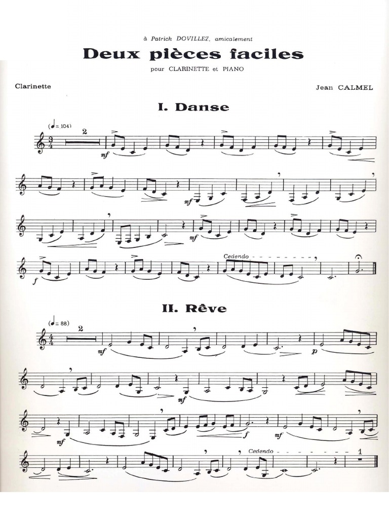 Note Za Klarinet Clarinetrt19 | PDF