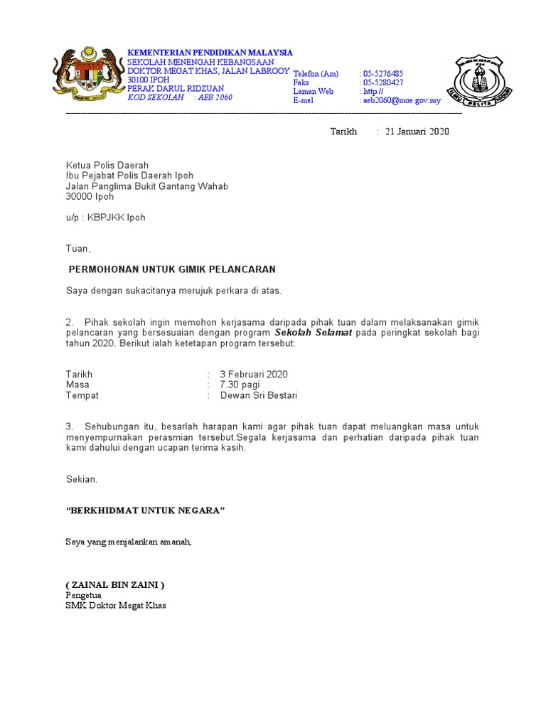 Surat Jemputan Perasmi | PDF