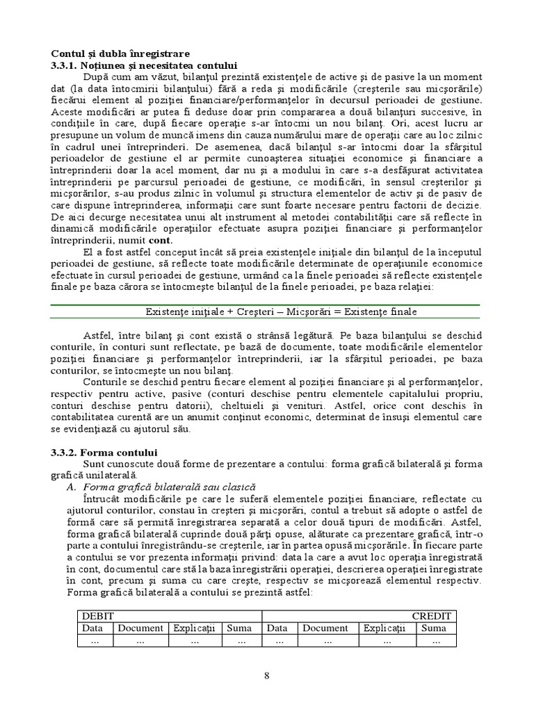 Tema 9 Elementele Contului Si Reguli de Functionare Ale Conturilor PDF | PDF