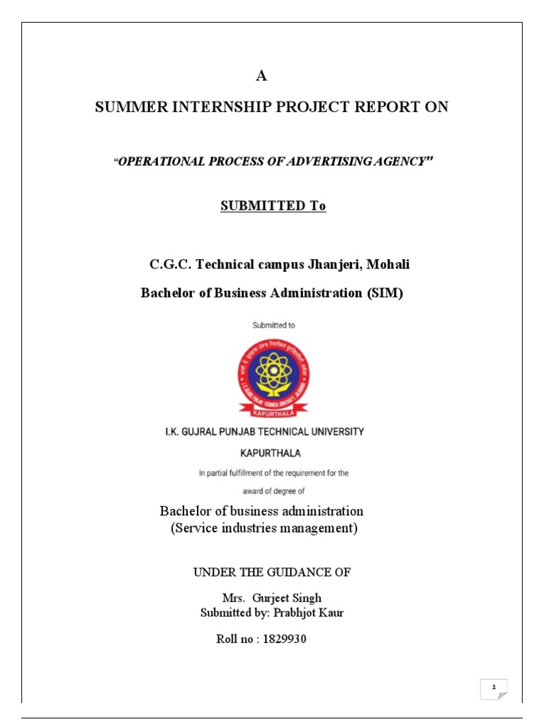 Project Report BBA (Sim) | PDF | Investment Banking | Banks