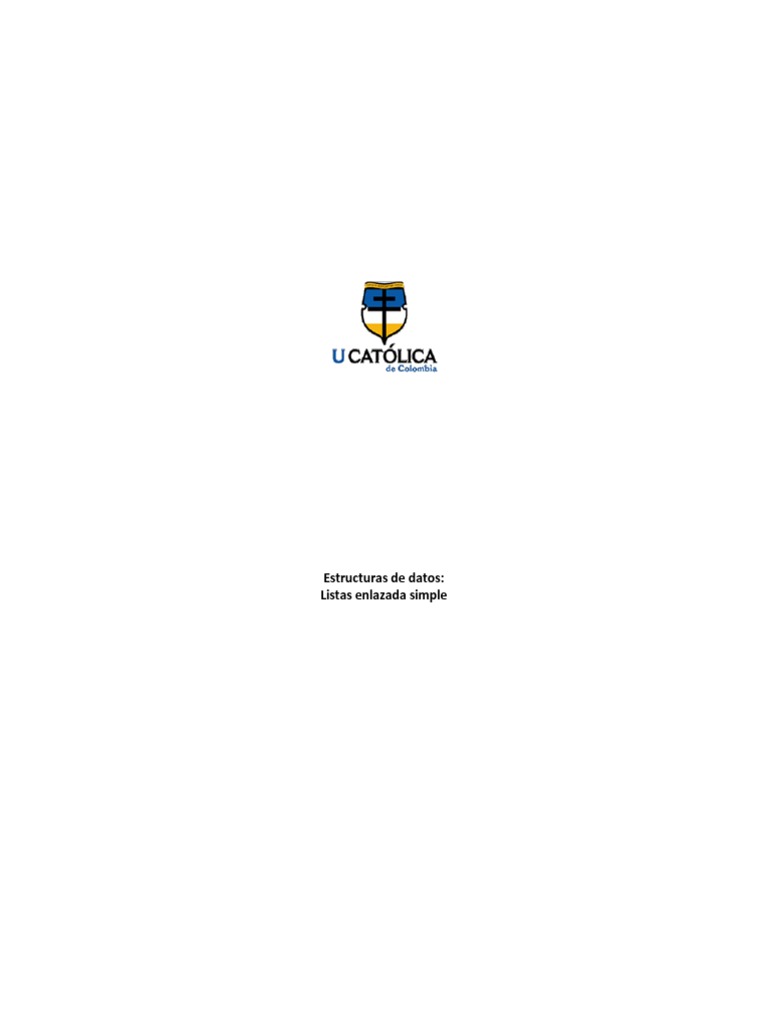 Lista Enlazada Simple Pdf Programación De Computadoras Áreas De
