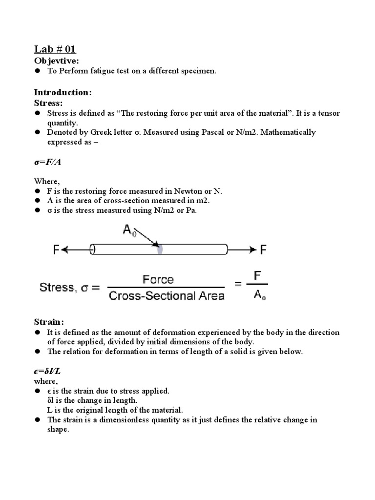Lab MMT | PDF | Creep (Deformation) | Fatigue (Material)