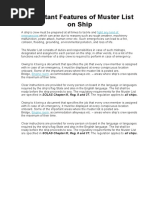 Ship Familiarization Checklist | PDF | Manufactured Goods