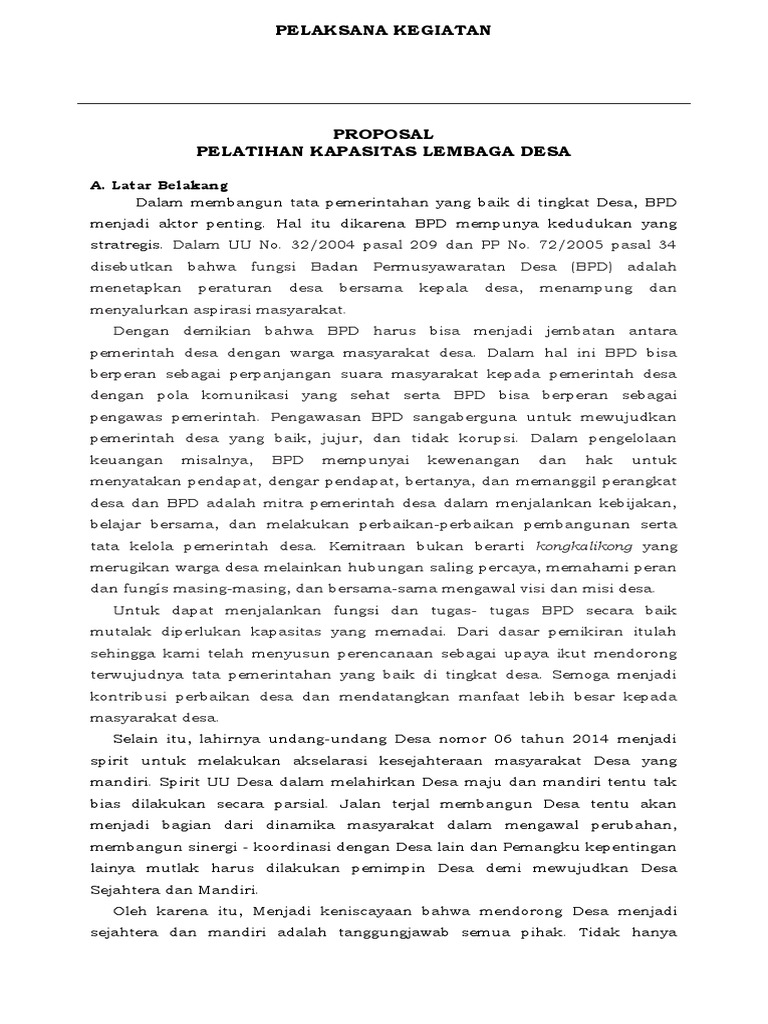 Proposal P. BPD - 1 | PDF