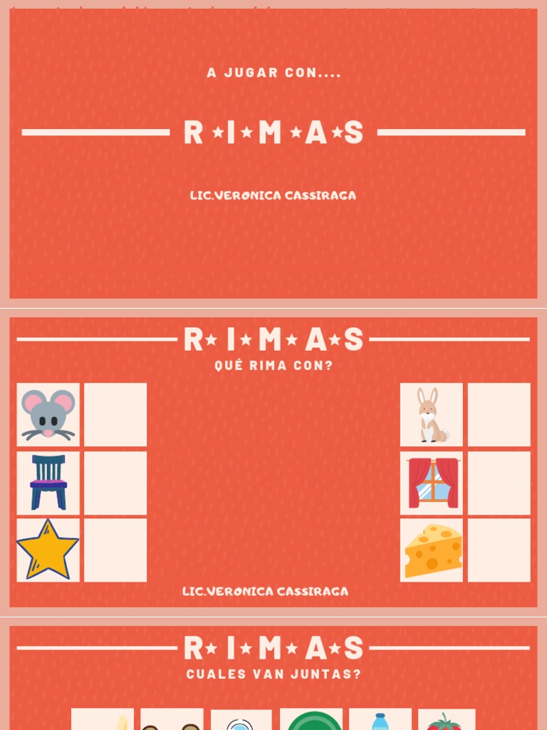 Rimas para "jugar" y más | PDF