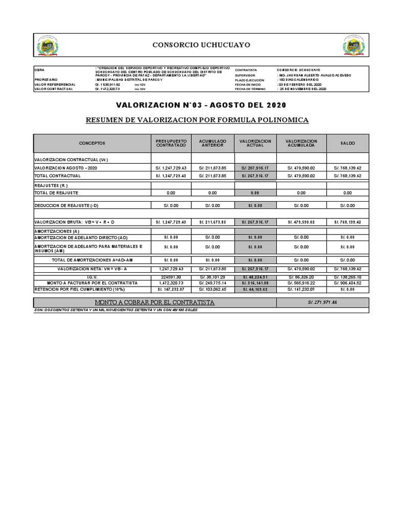 Valo #03 Ok Corregido | PDF | Amortización (Negocio) | Derecho inmobiliario