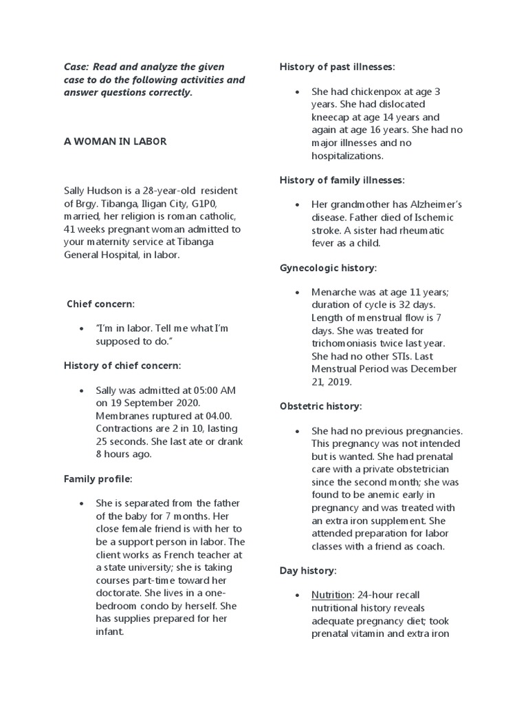 DR Case Study | PDF | Childbirth | Pregnancy