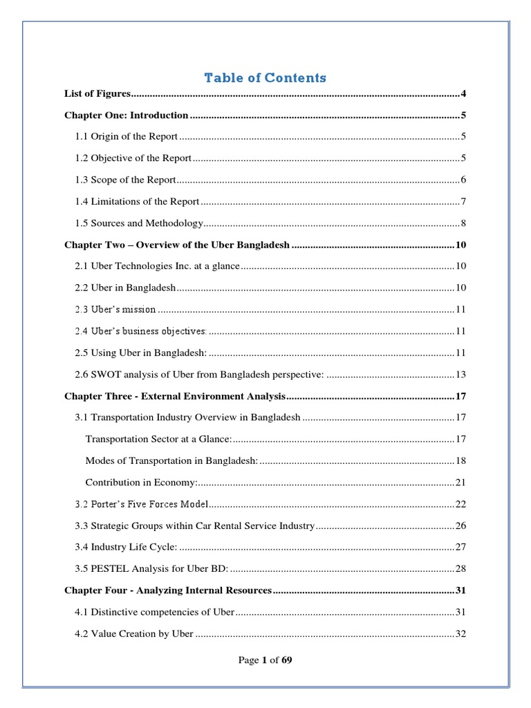 Uber Report | PDF | Taxicab | Strategic Management