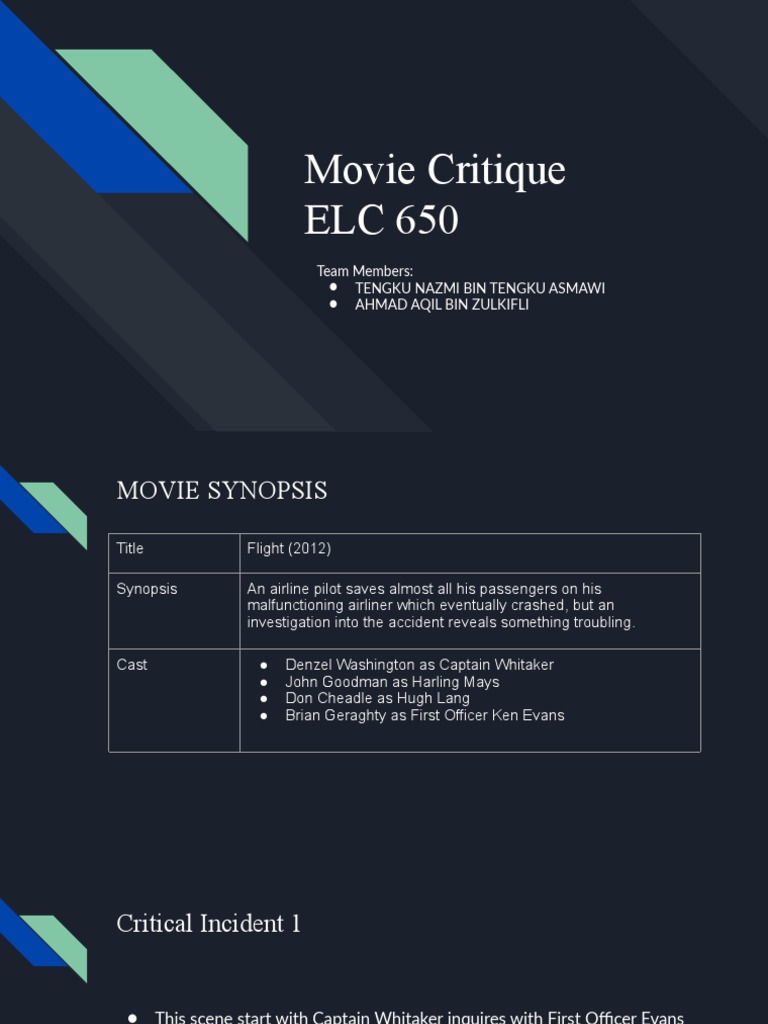 Flight (2012) Movie Critique Analysis | PDF | Forgiveness | Human Nature