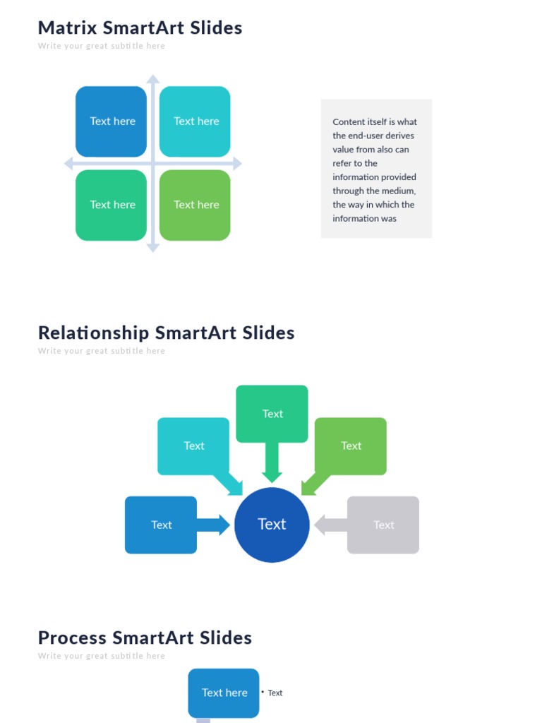 SmartArt Templates for Presentations | PDF | Proprietary Cross Platform ...