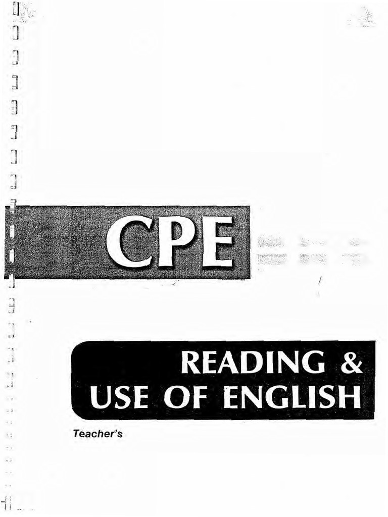 Grivas Cpe Reading Use of English Teachers Book PDF | PDF | Phrase ...