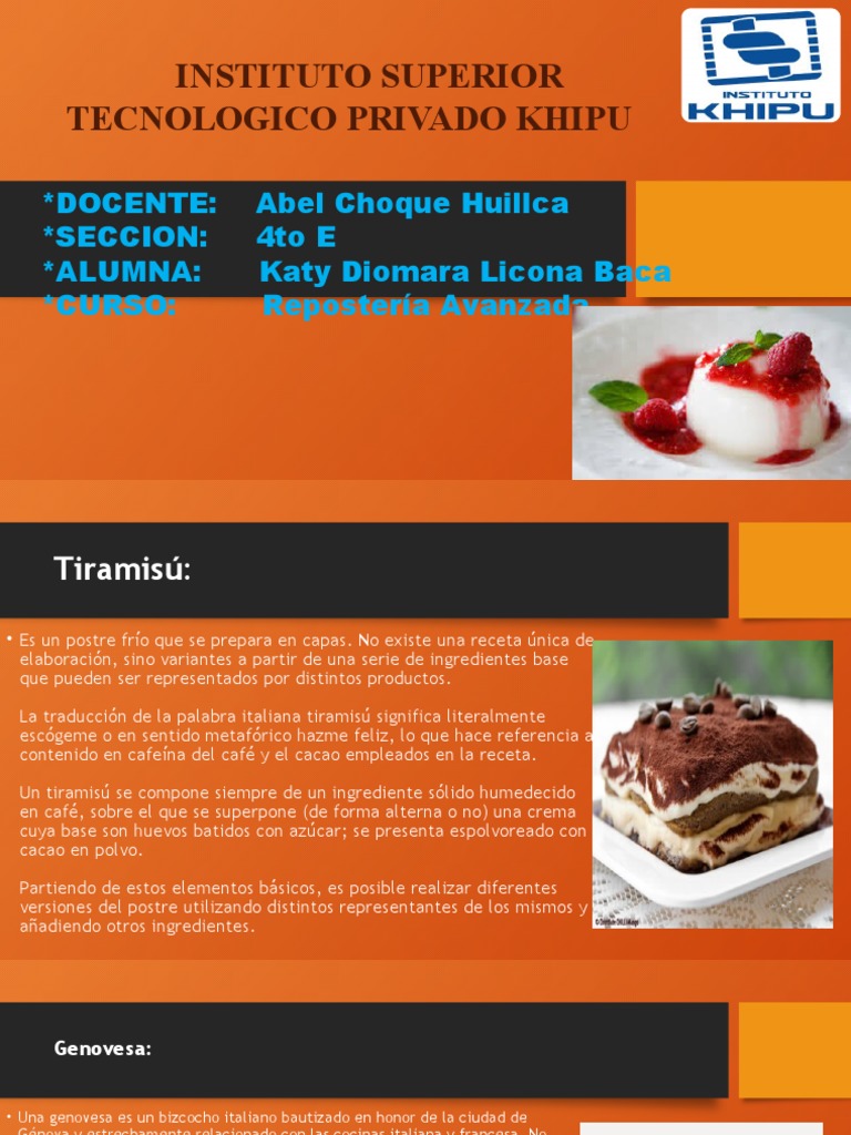 Receta de Postres | PDF | Postres | Cocina europea