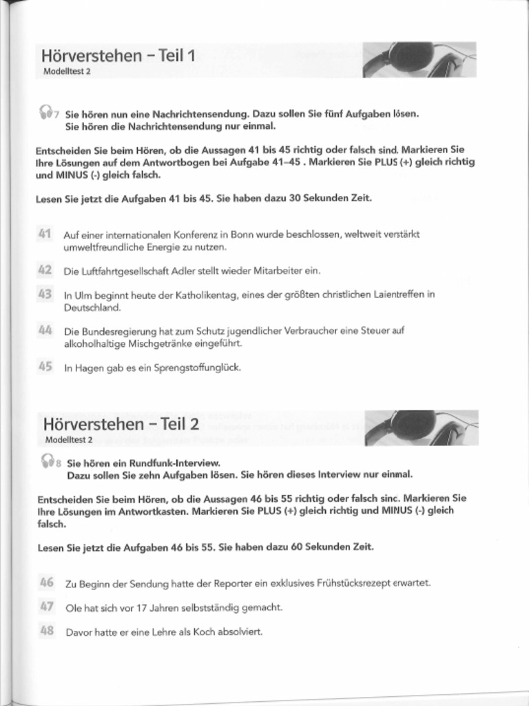 Telc Hören B2 Telc | PDF