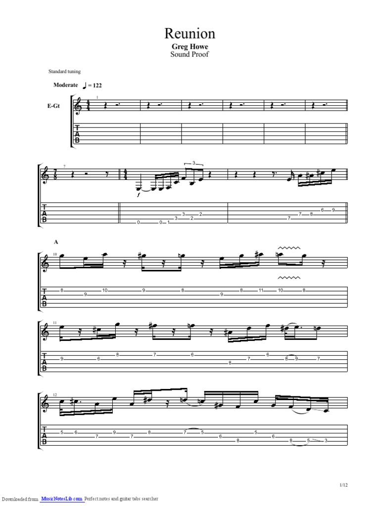 Reunion: Greg Howe Sound Proof | PDF | String Instruments | Chordophones