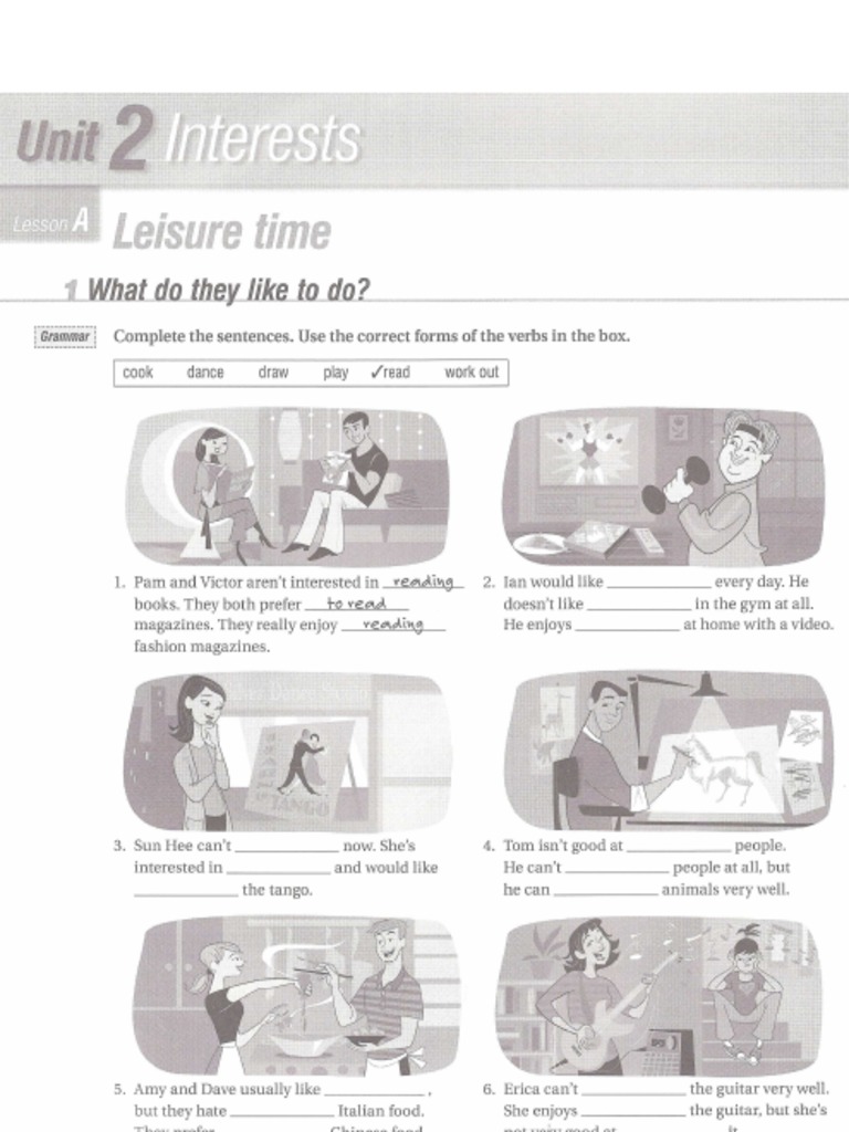 Touchstone Workbook 2 Unit 2 | PDF