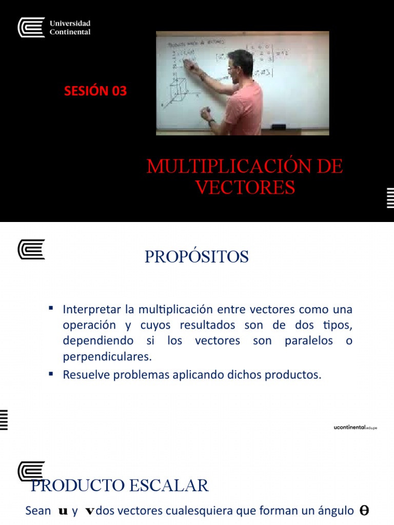 Multiplicación de Vectores | PDF | Escalar (Matemáticas) | Vector ...