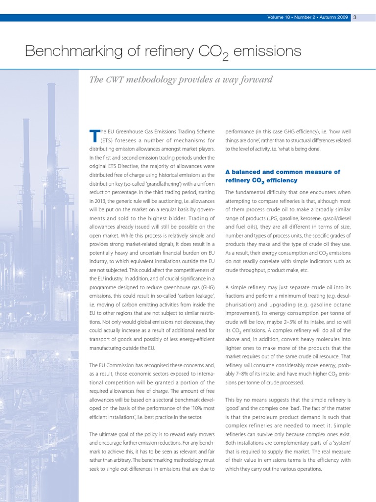 Benchmarking of Refinery CO2 Emissions | PDF | Greenhouse Gas | Oil ...