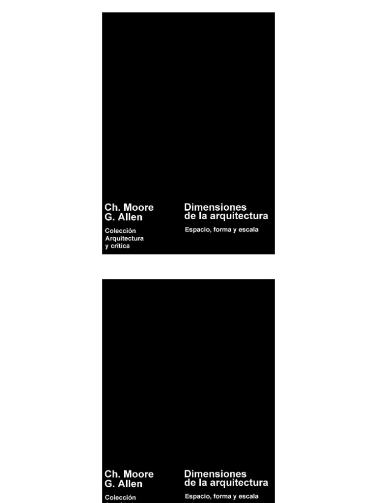Charles Willard Moore-Dimensiones de La Arquitectura - Espacio, Forma y ...