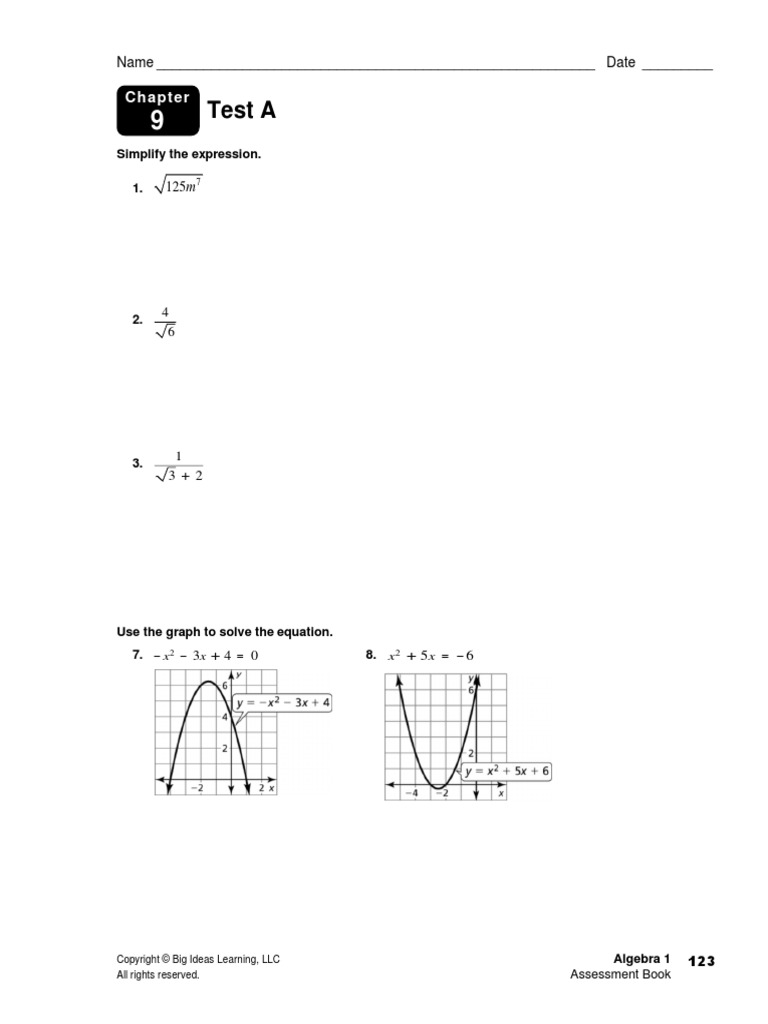 Chapter 9 Test | PDF