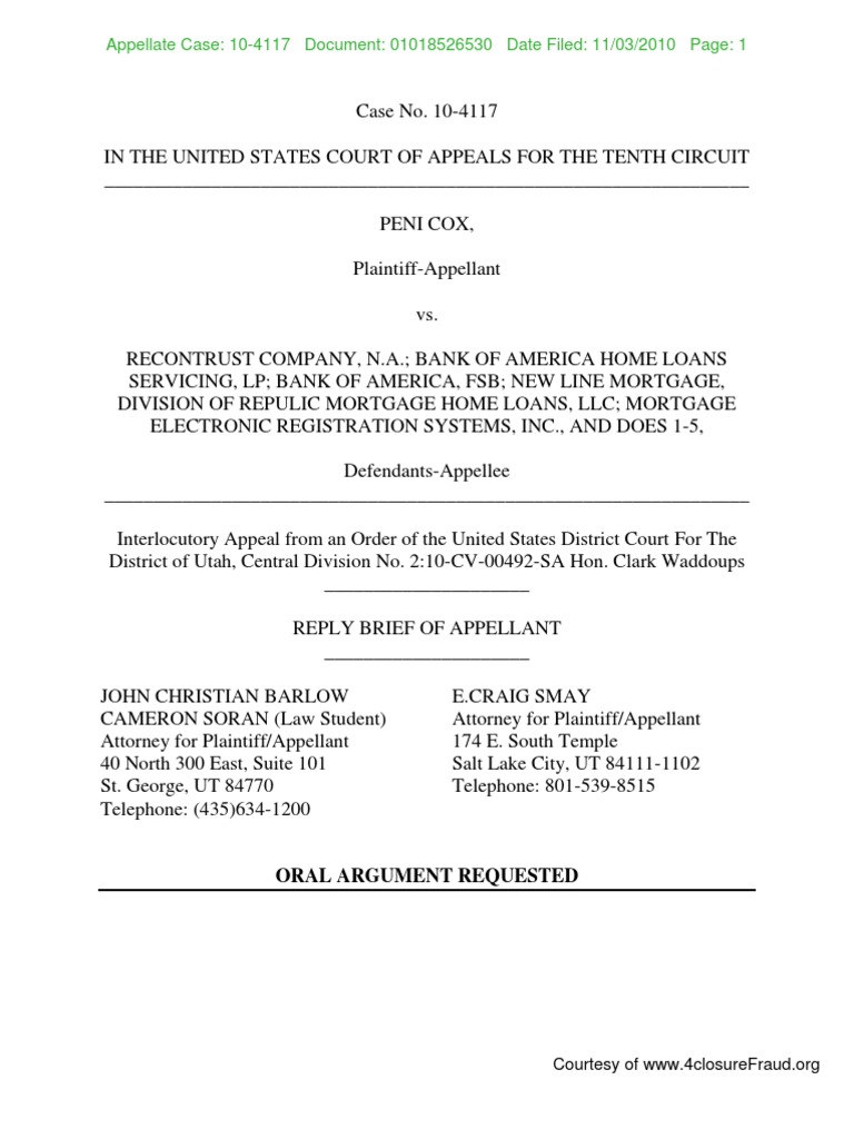 Reply Brief of Appellant | Federal Preemption | Law Of The United States