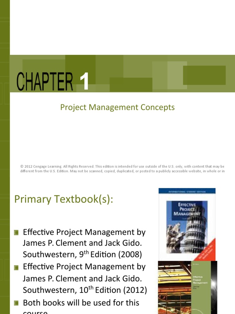 Chapter 1 - Overview of Project Management | PDF | Project Management ...