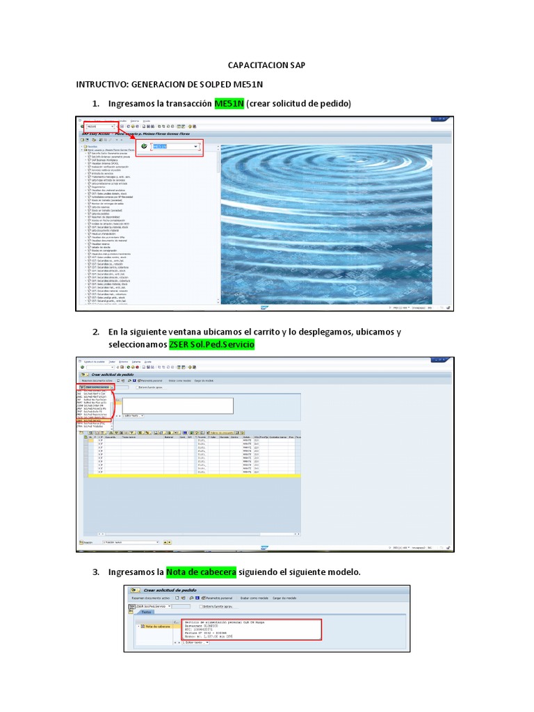 Capacitacion Sap - Solped | PDF | Business