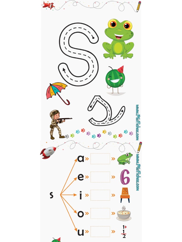 Fichas Letra S | PDF
